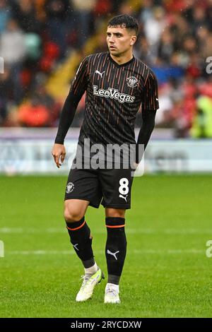 Albie Morgan of Blackpool during the Sky Bet League 1 match Stevenage ...