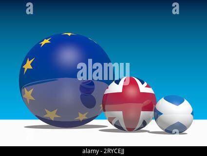 Great Britain and European Union relationships Stock Photo - Alamy