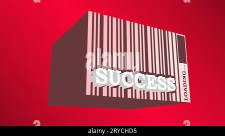 Success word build in bar code Stock Photo - Alamy