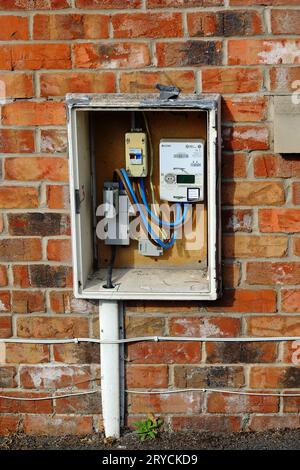 Damaged electricity meter Stock Photo - Alamy