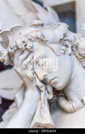 sorrow of angel in tears Stock Photo - Alamy