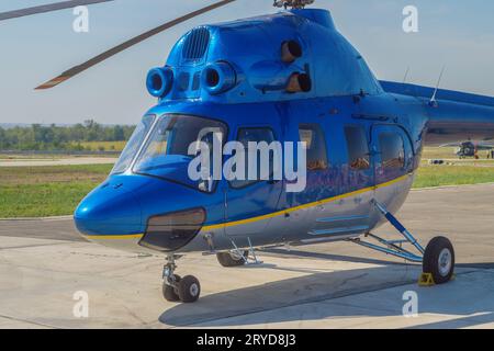 The helicopter Mi2 Stock Photo - Alamy
