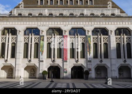 The exterior of the Guildhall Art Gallery's, designed by British ...
