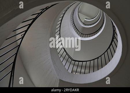 Spiral stairs perspective Stock Photo - Alamy