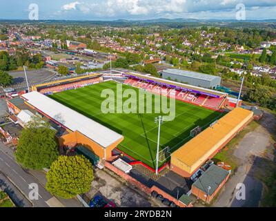 Aerial view of Aggborough stadium Kidderminster Harriers Football Club ...