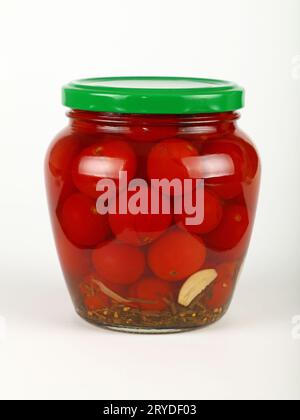 close up of jar with pickled red hot chili peppers Stock Photo - Alamy