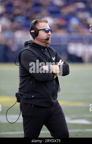 South Florida head coach Alex Golish against Boise State during the ...