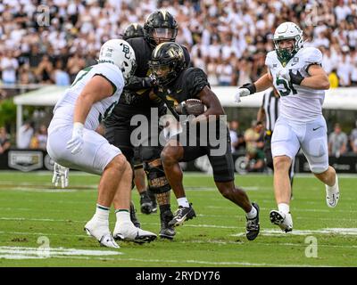 Central Florida running back RJ Harvey runs the 40-yard dash at the NFL ...