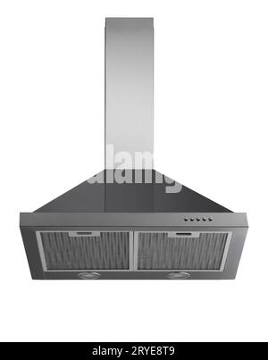 Kitchen hood on white background. Kitchen hood Stock Photo - Alamy