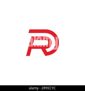 letter rd simple stripes geometric logo vector Stock Vector Image & Art ...