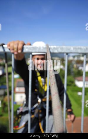 training and education as a height worker, safety in great heights ...