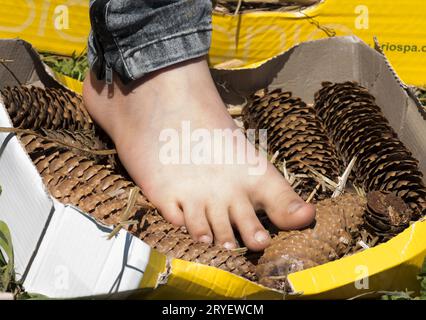 barefoot human, person without shoes and socks on their feet Stock ...