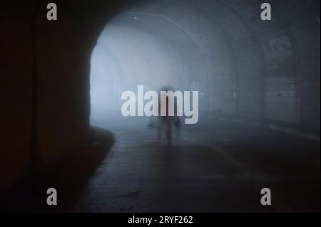 tunnel vision as a symbol for human fear and anxiety Stock Photo - Alamy