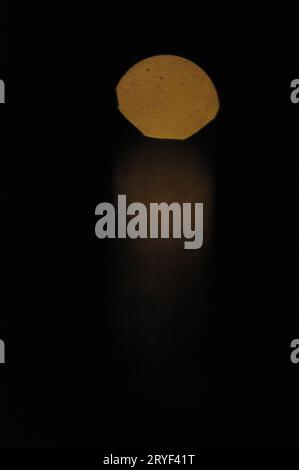 Circle or round shaped object, light design Stock Photo - Alamy