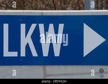 A truck sign in german (LKW Stock Photo - Alamy