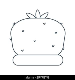 cactus needle pot line doodle icon element Stock Vector Image & Art - Alamy