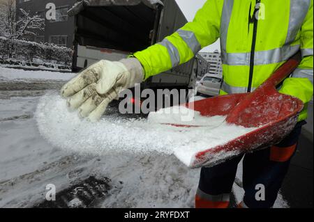 road salt for gritting paths and roads in winter time road salt for gritting paths and roads ...