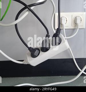 220 Volt power socket and cable, power and energy supply 220 Volt power ...