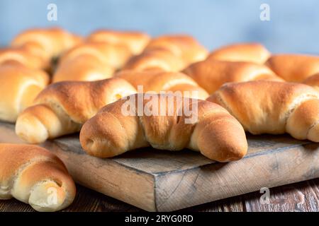 Artisanal freshly baked buns Stock Photo - Alamy