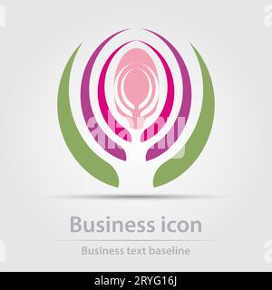 Originally designed color abstract vector business icon for creative ...