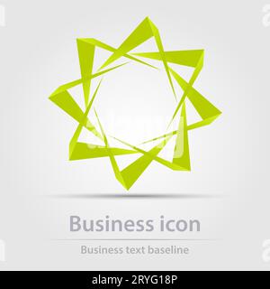 Originally designed color abstract vector business icon for creative ...