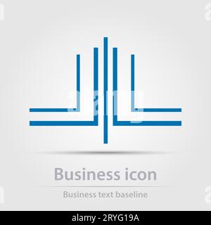 Originally designed color abstract vector business icon for creative ...
