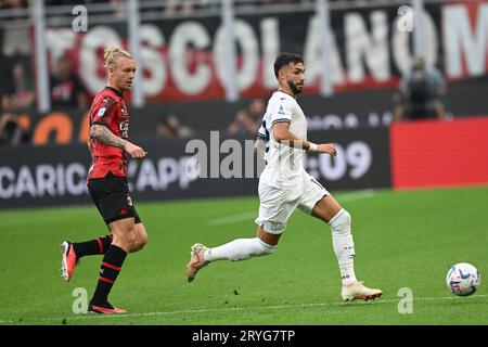 Valentin Castellanos (Lazio)Simon Kjaer (Milan) during the Italian ...