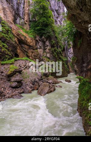 The Aare Gorge in the Swiss mountains Stock Photo - Alamy