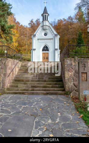 The pilgrim's Chapel of the Virgin Mary in Kohutovo. Nova Bana ...