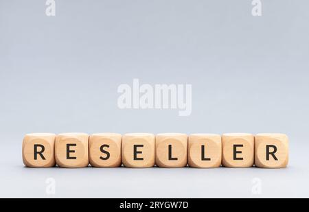 Reseller Concept text on background Stock Photo - Alamy