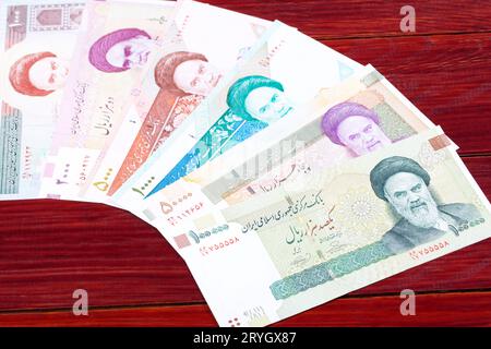 Old Iranian money - rial a business background Stock Photo - Alamy