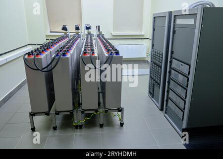 Control panel Socomec sicon on the Sharys UPS module displays important ...