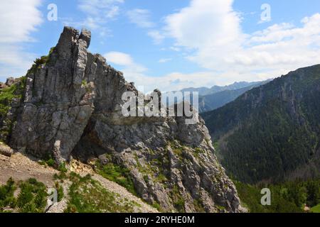 Landscape from summit of Sarnia Skala in Polish Tatra Mountains Stock ...