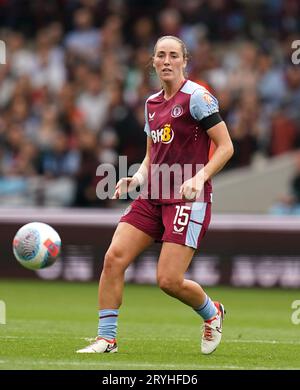 Aston Villa's Lucy Parker during the Barclays Women's Super League ...