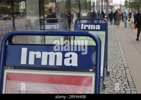 01 October. 2023/Irma grocery store in danish capital Copenhagen ...