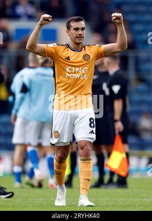 Leicester City's Harry Winks celebrates scoring their side's second ...