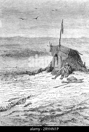 Death of Robert O'Hara Burke (1821-1861) in Australia following the ill ...