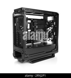 Open system unit case with fans of a personal computer Stock Photo - Alamy
