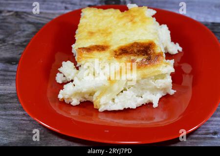 Baked Egyptian rice or Roz muammar's combination of rice, fresh cream ...