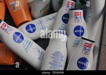 01 October. 2023/Matas store maket Nivea products in Copenahgen Denmark ...