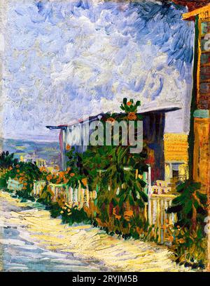 Vincent van Gogh's painting *Houses at Auvers* depicts the rural French ...
