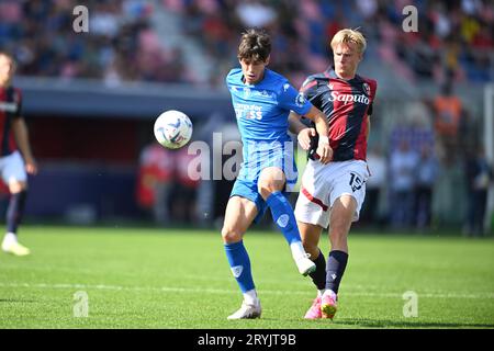 Stiven Shpendi (Empoli)Victor Kristiansen (Bologna) during the Italian ...