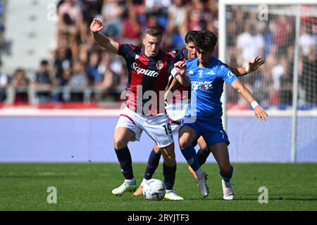 Stiven Shpendi (Empoli)Lewis Ferguson (Bologna)Oussama El Azzouzi ...