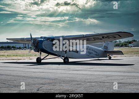 1929 Ford Tri Motor "Tin Goose" cockpit view at Tucson International ...