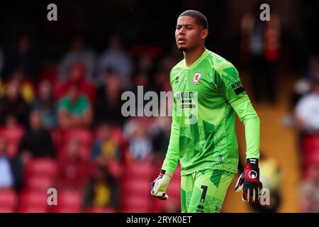 Middlesbrough goalkeeper Seny Dieng during the Sky Bet Championship ...