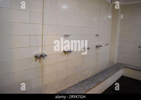 Ablution area beside the mosque, Wudu or ablution the Islamic procedure ...