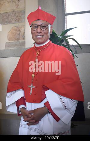 Cardinal Stephen Chow Sau-yan arrives at the Vatican, Saturday, May 3 ...