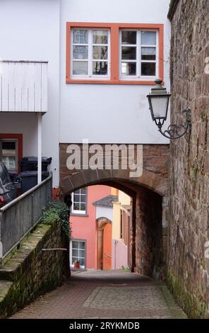Torbogen in Saarburg Stock Photo - Alamy