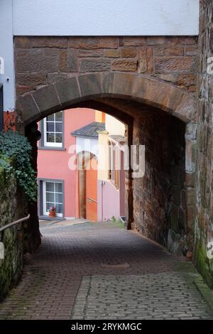 Torbogen in Saarburg Stock Photo - Alamy