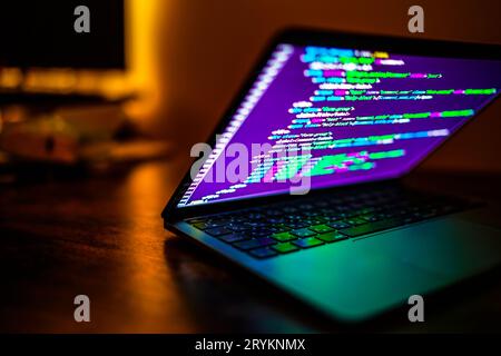 PC screen where the program is reflected Stock Photo - Alamy